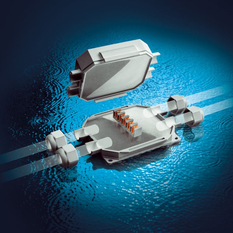 Boites de jonctions/dérivation étanches 4 entrées/ sortie IP68